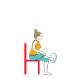 Ankle Crank On Chair Yoga (Goolf Ghoornan On Chair) | Yoga Sequences ...