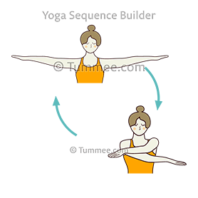 How to do Hasta Swing Vinyasa Close Up | Tummee.com