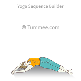 Banana Pose Variation Yoga (Bananasana Variation) | Yoga Sequences ...