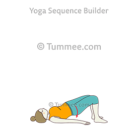 Bridge Pose Variation Hips Twist Yoga (Setu Bandhasana Variation Hips Twist) | Yoga Sequences ...