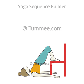 Bridge Pose With Chair (Setubandha Sarvangasana With Chair) Benefits ...
