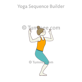 Chair Pose Cactus Arms Yoga (Utkatasana Cactus Arms) | Yoga Sequences ...