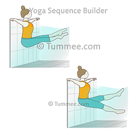 Chair Pose Variation Scissors Flow Aqua (Utkatasana Variation Scissors ...