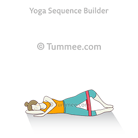 Clam Shell Pose Thighs Resistance Loop Band Steps | Tummee.com