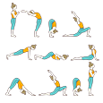Classic Sun Salutation Variation Yoga (Classic Surya Namaskar Variation ...