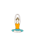 Easy Pose Raised Arms Pose Yoga (Sukhasana Uttana Hastasana) | Yoga ...