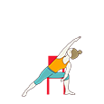 Extended Side Angle Pose Variation Elbow Arm Chair Yoga (Utthita ...