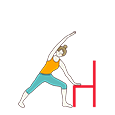 Extended Side Angle Pose Variation Elbow Chair (Utthita Parsvakonasana ...