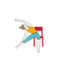 Gate Pose On Chair Yoga (Parighasana On Chair) | Yoga Sequences ...
