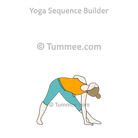 Half Bound Triangle Pose (Ardha Baddha Trikonasana) Steps | Tummee.com