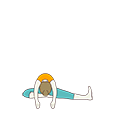 Half Butterfly Pose Variation Forward Bend Yoga (Ardha Baddha Konasana ...