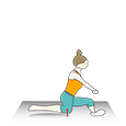Half Pigeon Pose Variation Back Ankle Lift Yoga (Ardha Kapotasana ...