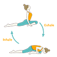 Half Pigeon Pose Variation Forward Bend Flow Yoga (Ardha Kapotasana ...