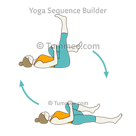 Half Wind Release Pose Alternate Leg Raise Flow Yoga (Ardha ...