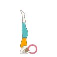 Half Headstand Pose Toes Wheel (Ardha Sirsasana Padanguli Wheel ...