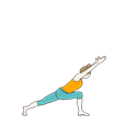High Lunge Arms Extended Forward Yoga(Ashta Chandrasana Arms Extended ...