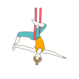 Inverted One Legged King Pigeon Pose Aerial (Inverted Eka Pada ...