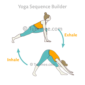 Pyramid Pose Arms Extended Forward Flow Yoga (Parsvottanasana Arms ...