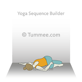 Wall Reclining Twist (Wall Supta Matsyendrasana) Sanskrit | Tummee.com