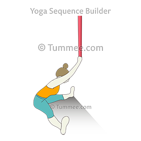 Seated Wide Legged Straddle Pose Aerial Yoga (Upavistha Konasana Aerial ...