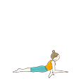 Sphinx Pose Thread The Needle Variation Yoga (Salamba Bhujangasana ...