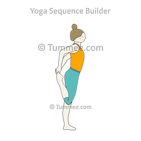 Standing Quad Stretch Pose Yoga | Yoga Sequences, Benefits, Variations ...