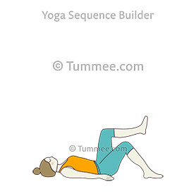 Supine One Leg Raised Knee Bent (Supta Eka Pada Uttana Knee Bent ...