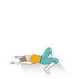 Supine Windshield Wiper Pose Variation Yoga (Supta Sucirandhrasana ...