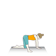 Table Top Pose Leg To Side Yoga (Bharmanasana Leg To Side) | Yoga ...